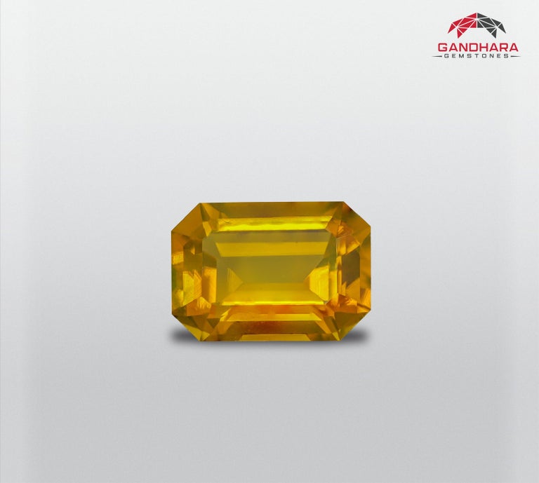 Orange Yellow Natural Citrine Stone 7.810 Carats Citrine Gemstone ...