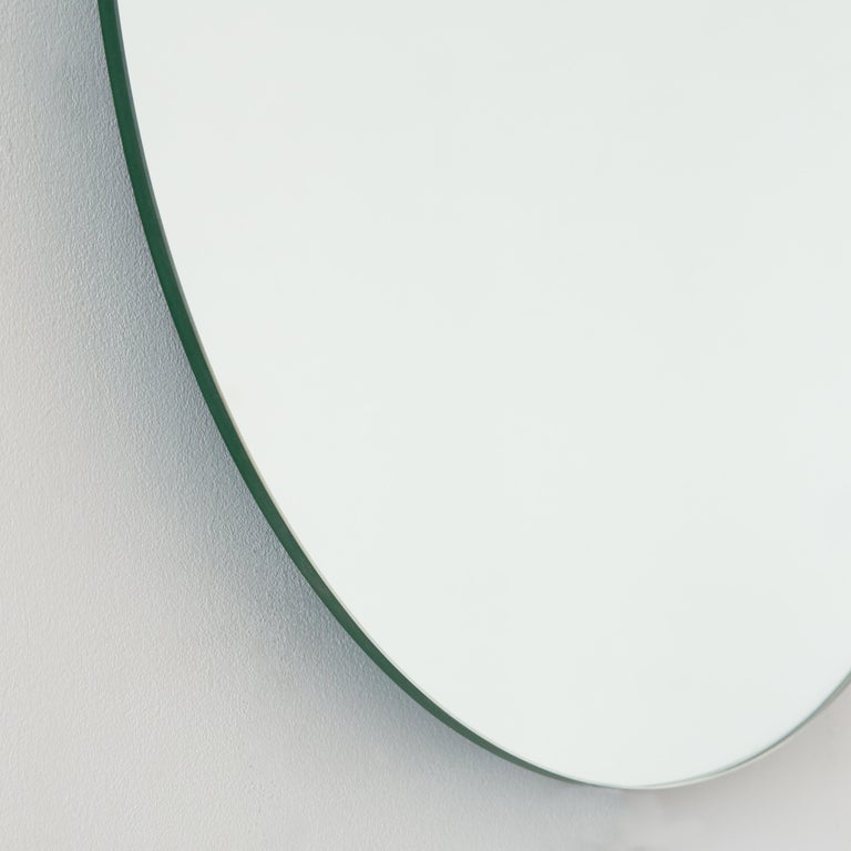 Orbis Bronze Tinted Circular Bespoke Minimalist Frameless Mirror ...