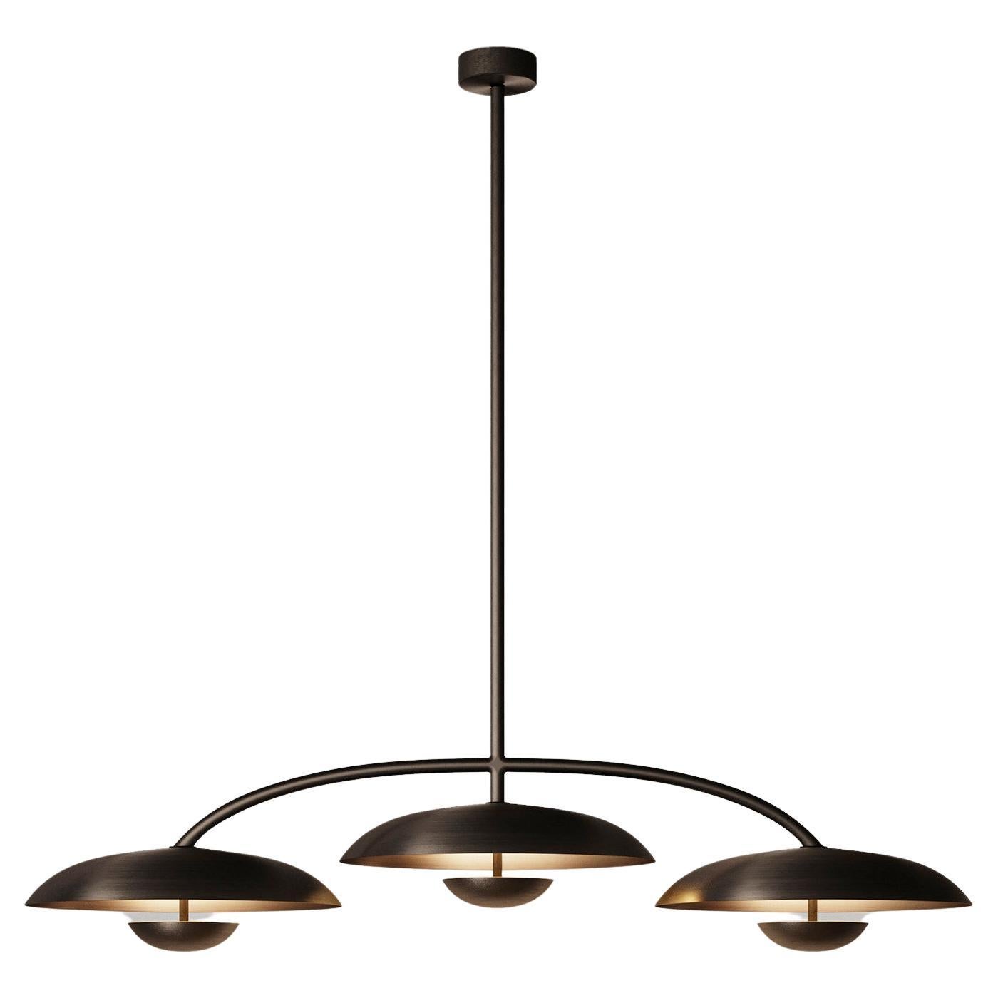 Orbit Trio Rust Ceiling Light by Atelier001 For Sale at 1stDibs