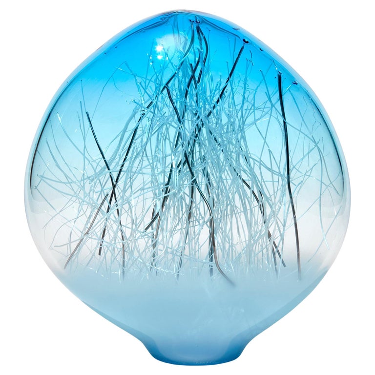 Ore in Copper Blue and Pale Turquoise + Platinum a Sculpture by Enemark ...