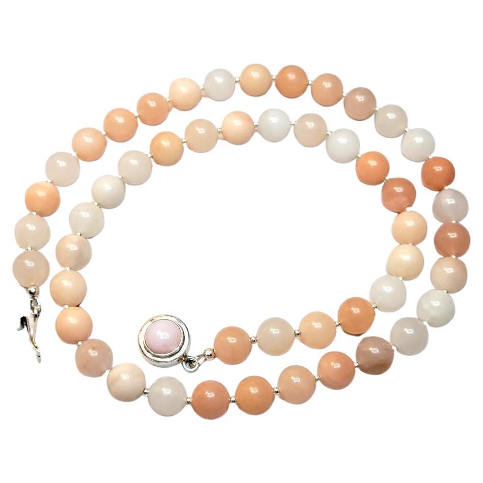 Oregon Peach Opal Necklace For Sale at 1stDibs