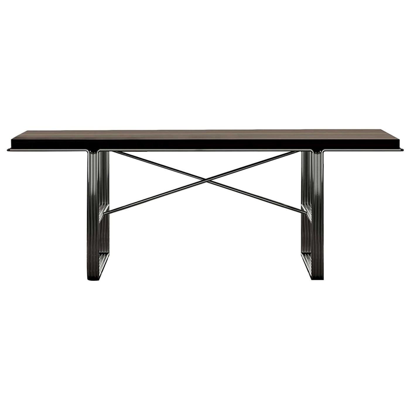 Galvanized Metal Dining Table at 1stDibs