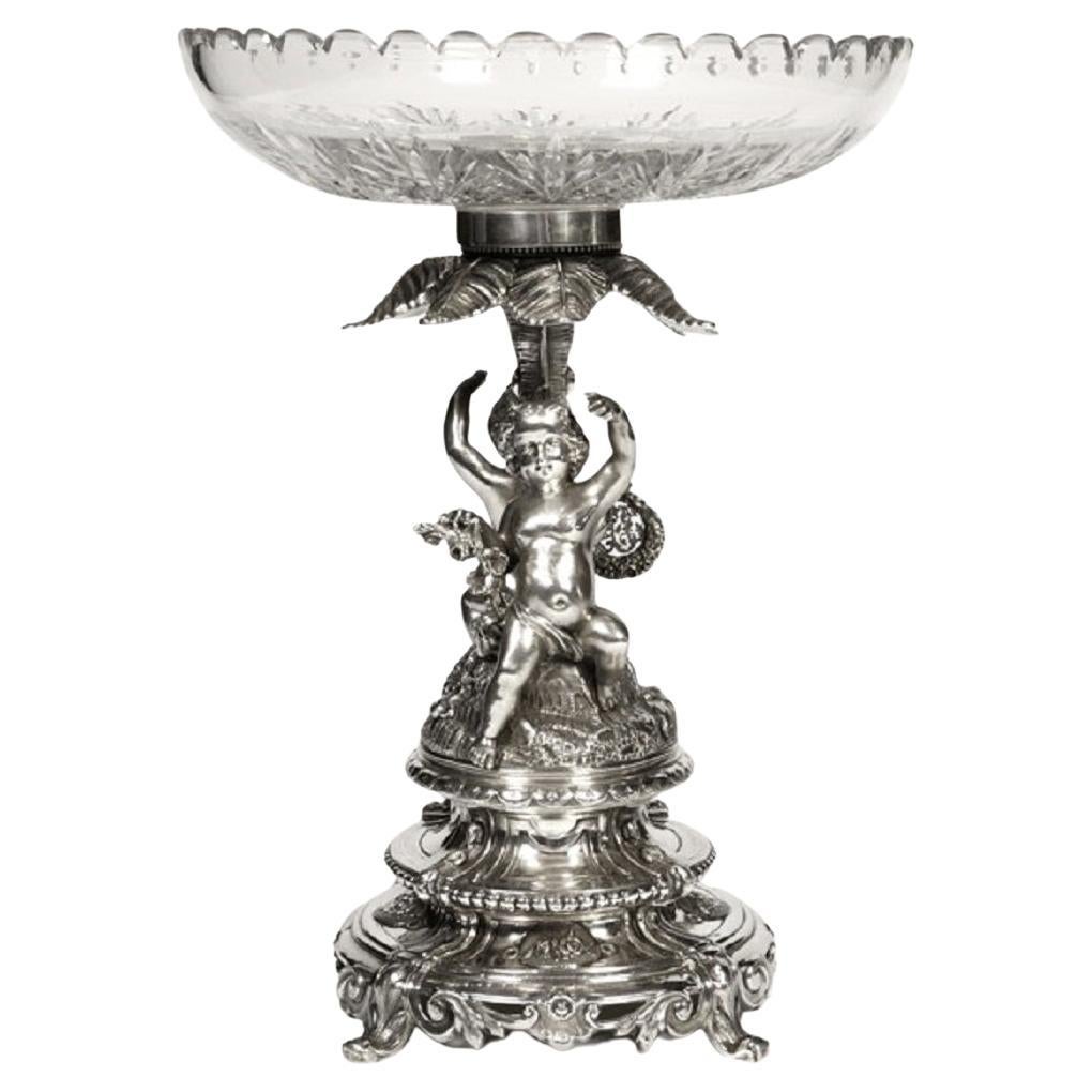 19th Century Scottish Solid Silver Salver, George McHattie, Edinburgh ...