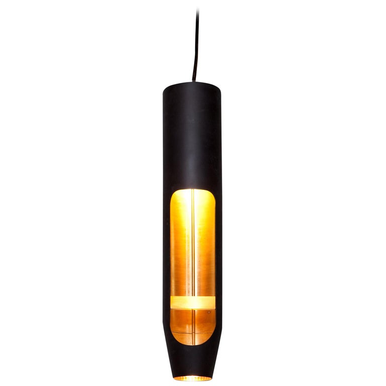 Organ Pipe, Wall Luminaire in Blackened Brass by Atelier Boucquet For ...
