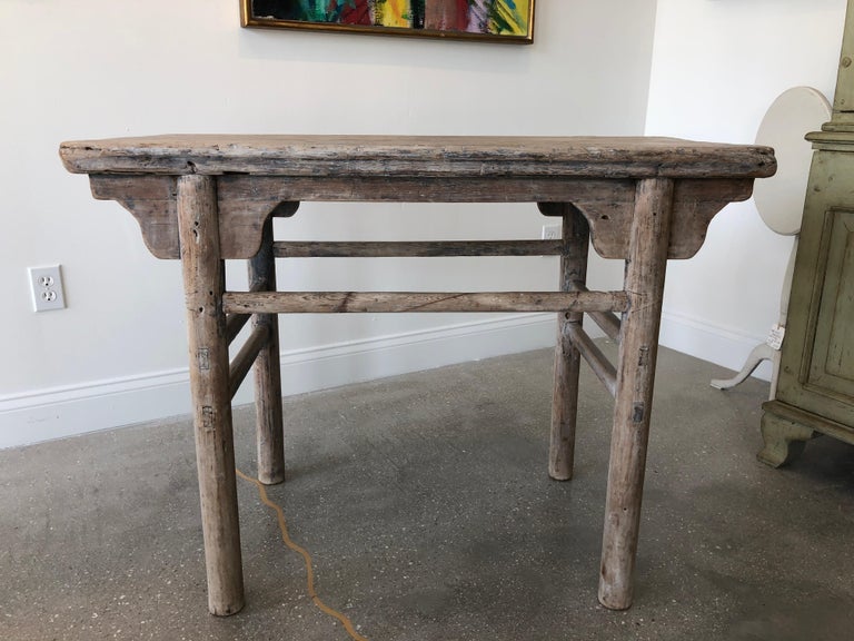 Organic Antique Asian Console in Poplar Wood, circa 1820-1830 For Sale ...