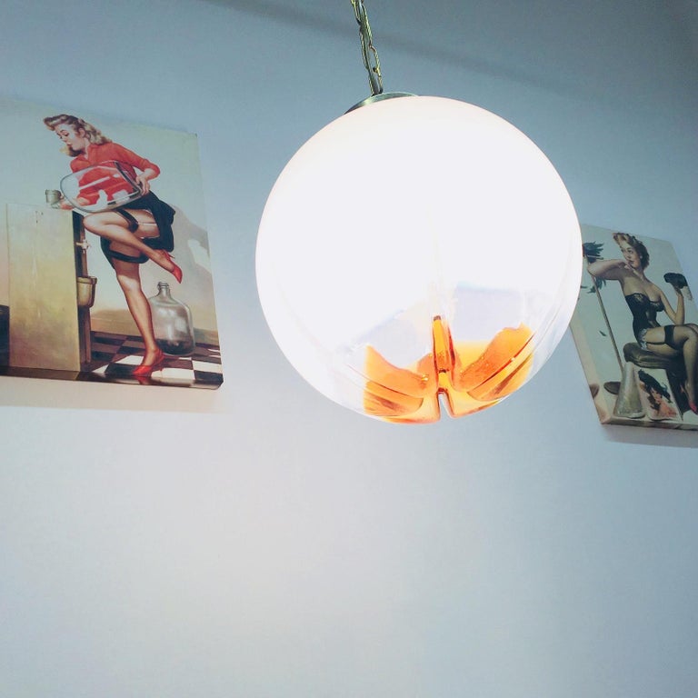 Organic Ball Light Fixture by Mazzega Italy Ceiling Pendant For Sale at ...