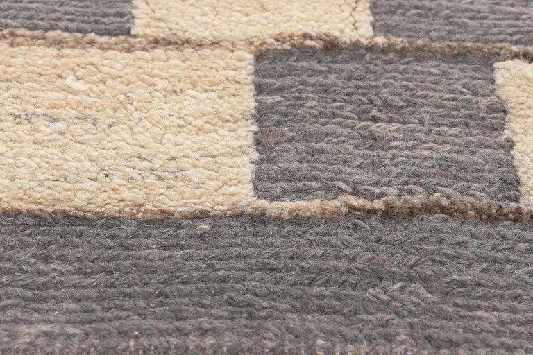 Organic Brutalist Moroccan Textured Rug Neutral Earth-Tones For Sale at ...