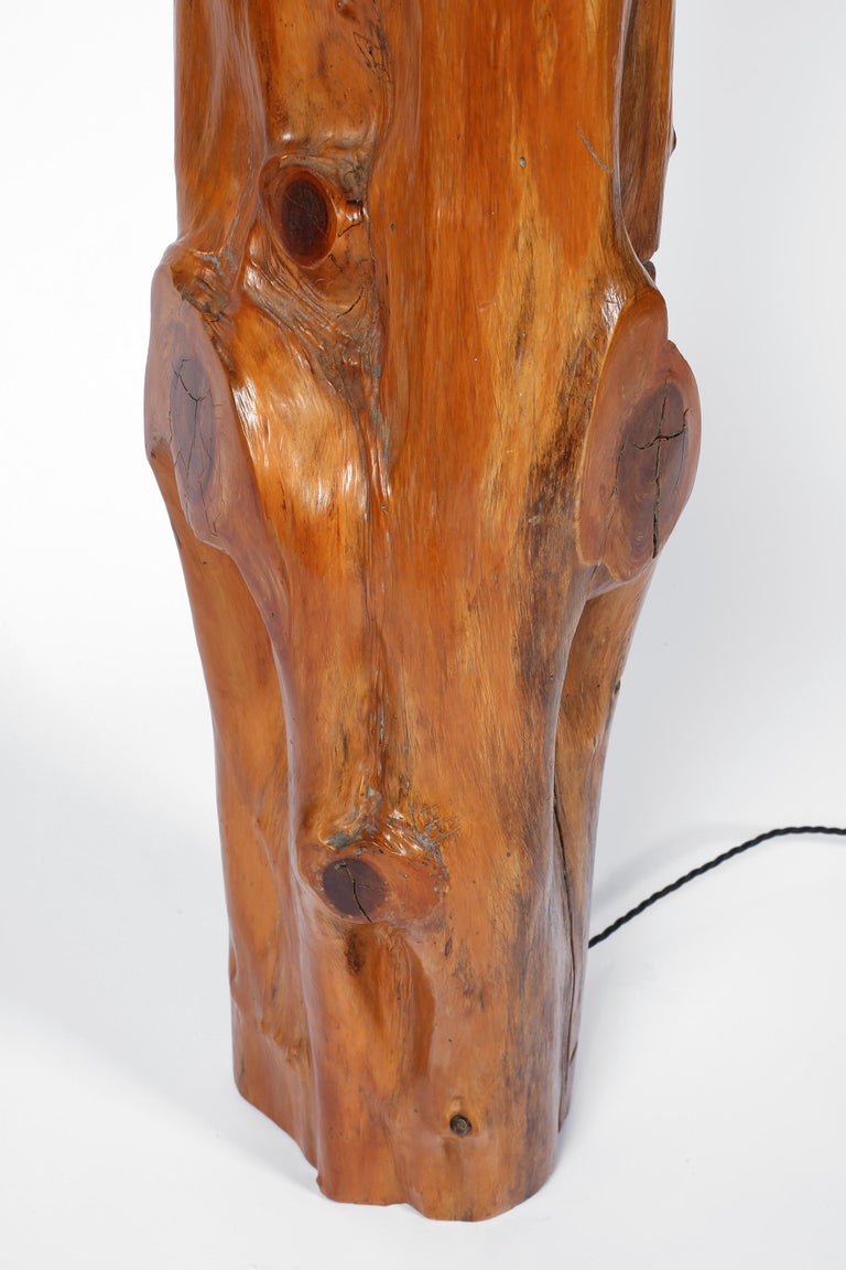 Organic Carved Yew Floor Lamp 1960s in the Manner of Alexandre Noll For ...