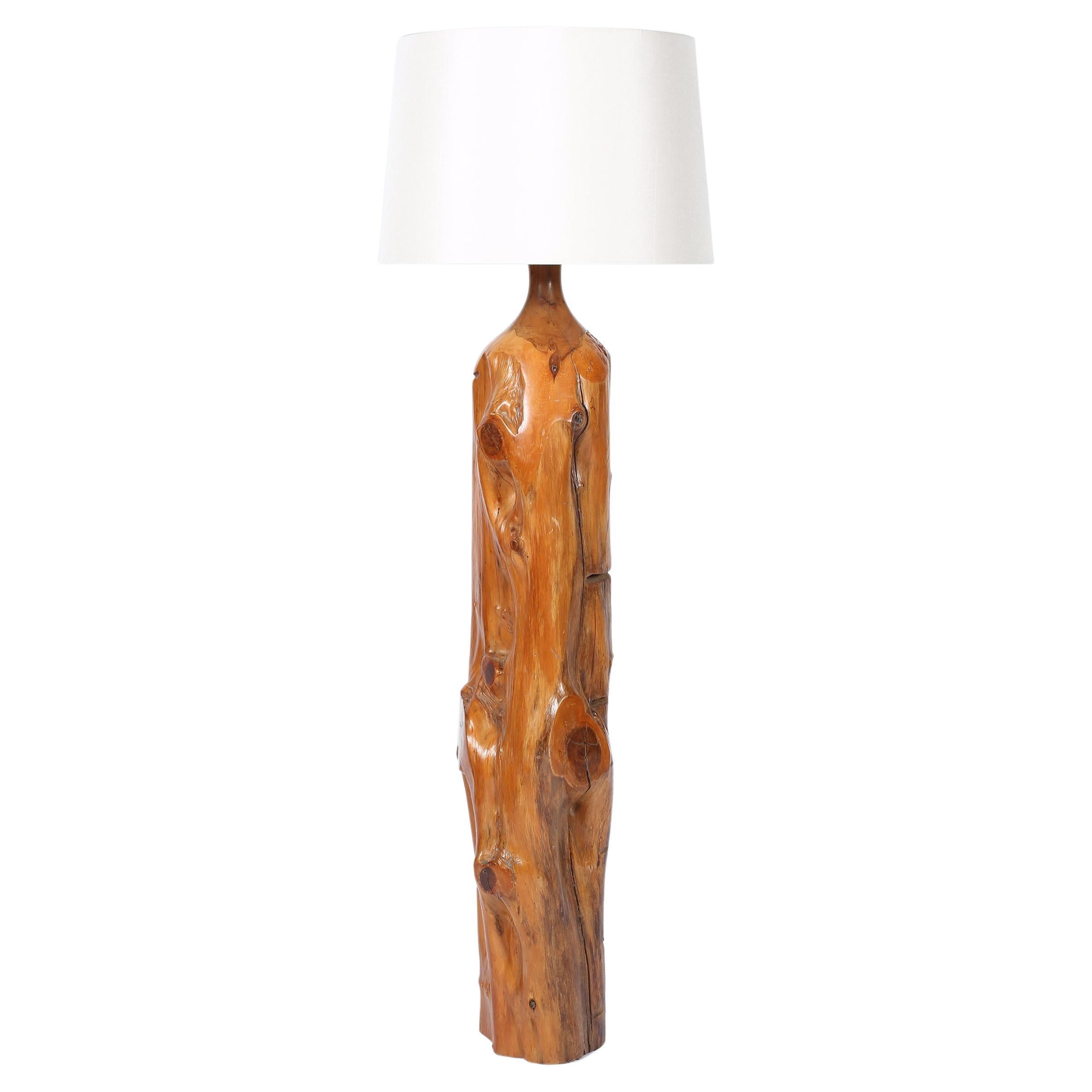 Vintage Plaster Floor Lamp in the Manner of Michael Taylor For Sale at ...