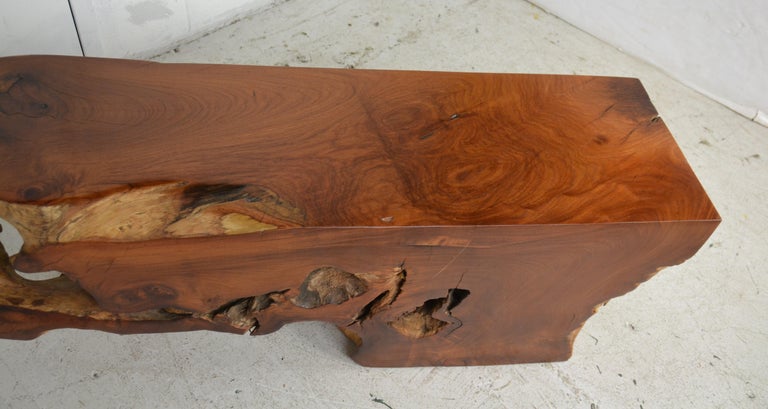 Organic Wood Bench at 1stDibs