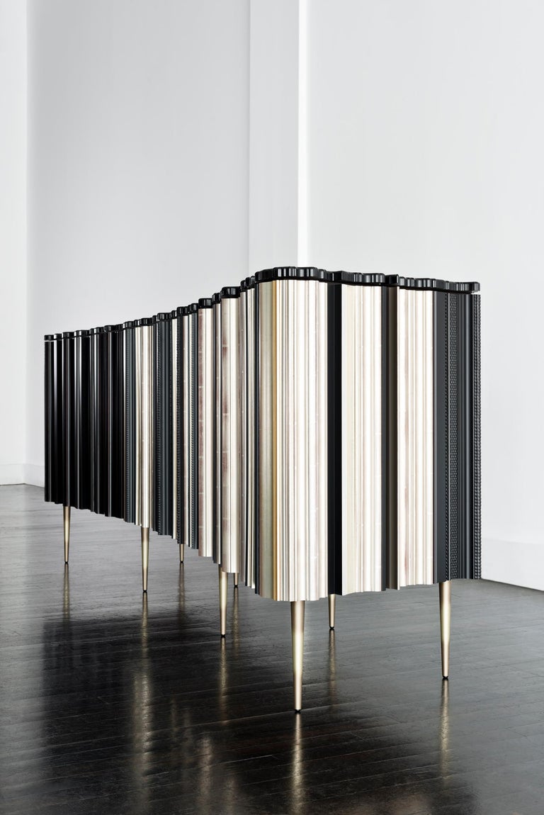 Organic Contemporary Bespoke Wood Bar by Luis Pons For Sale at 1stDibs