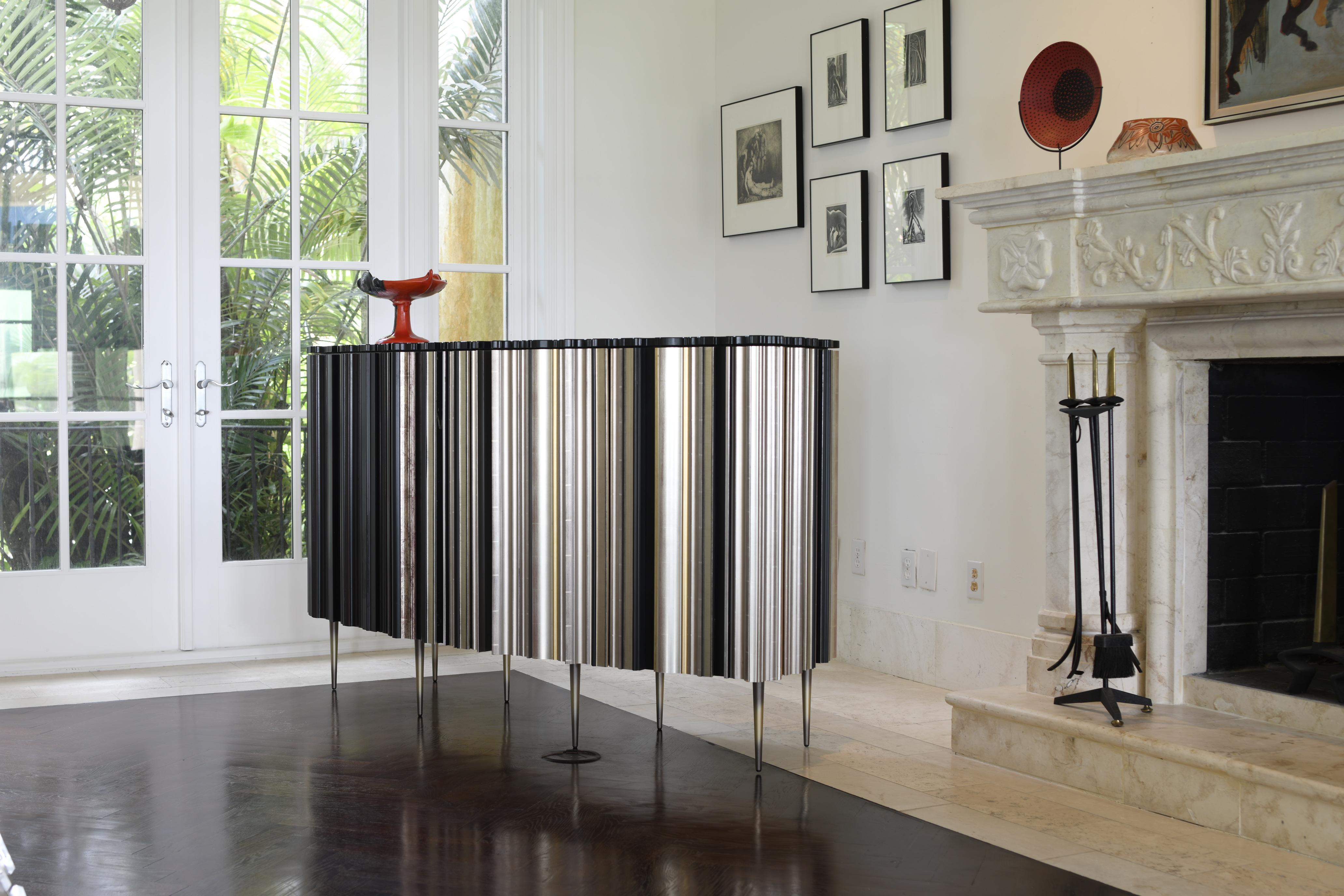 Organic Contemporary Bespoke Wood Bar by Luis Pons For Sale at 1stDibs