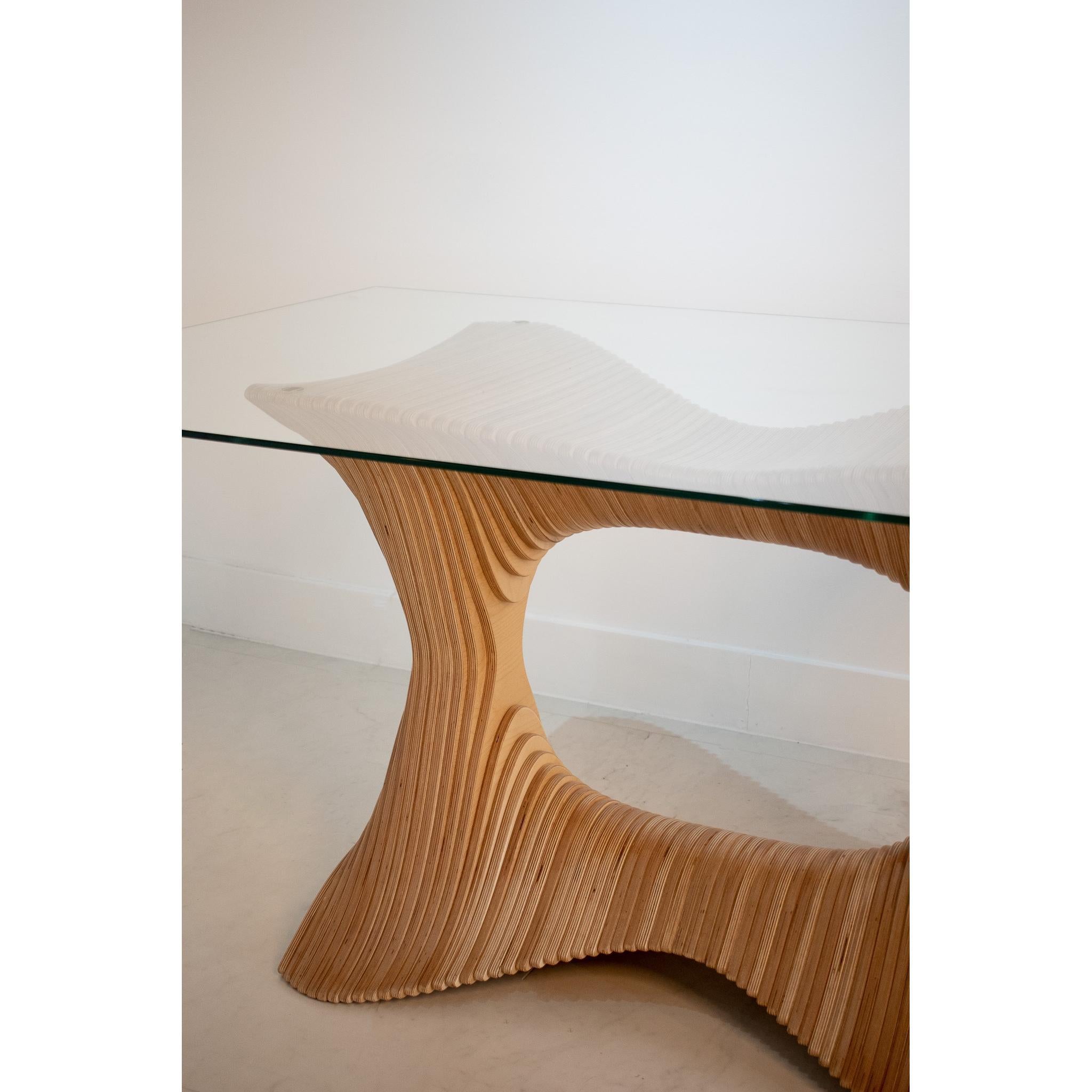 Organic Design dining table, handmade in the U.K by Antique Modern Mix ...