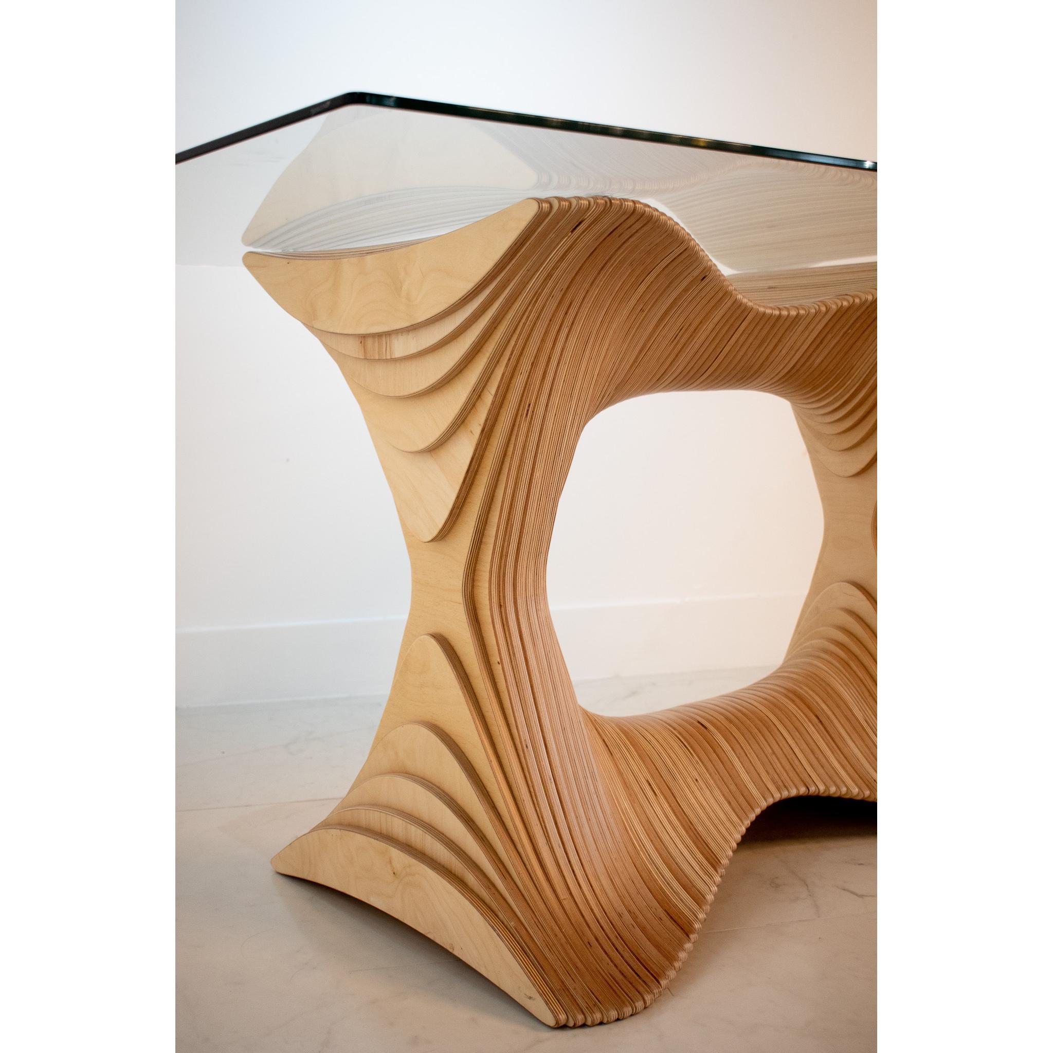 Organic Design dining table, handmade in the U.K by Antique Modern Mix ...