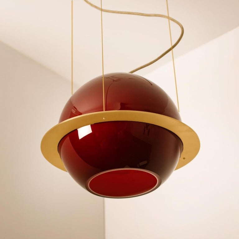 Organic Hand Blown 1 Glass Boules Eye Light Fixture, Made to Order For ...