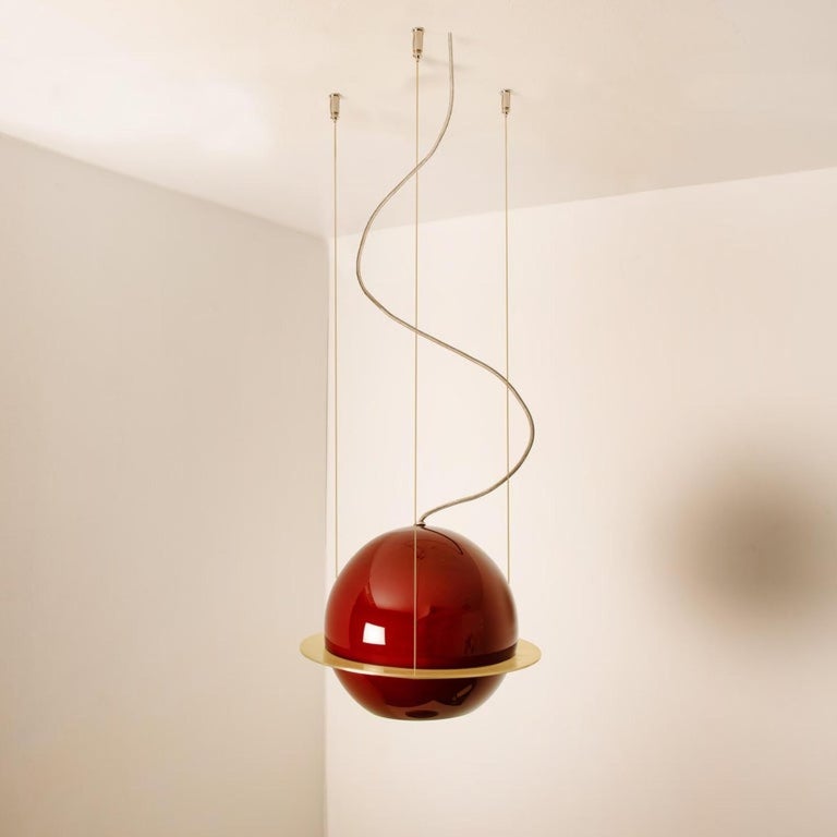 Organic Hand Blown 1 Glass Boules Eye Light Fixture, Made to Order For ...