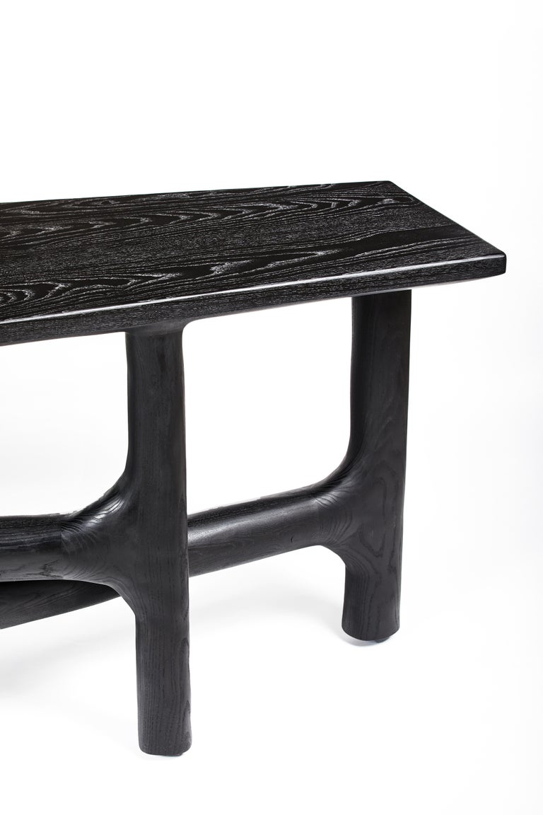 Organic Hand Carved Ebonized Ash Desk by Casey McCafferty For Sale at ...