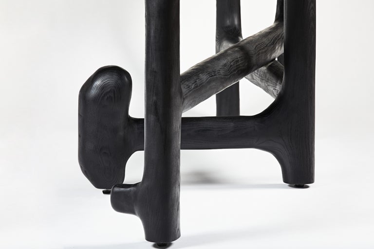 Organic Hand Carved Ebonized Ash Desk by Casey McCafferty For Sale at ...