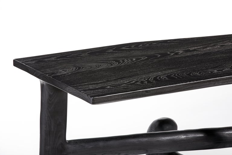 Organic Hand Carved Ebonized Ash Desk by Casey McCafferty For Sale at ...