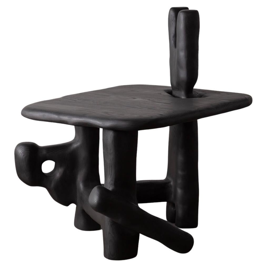 Pair Figural Carved and Ebonized African Interlocking Side Tables at ...