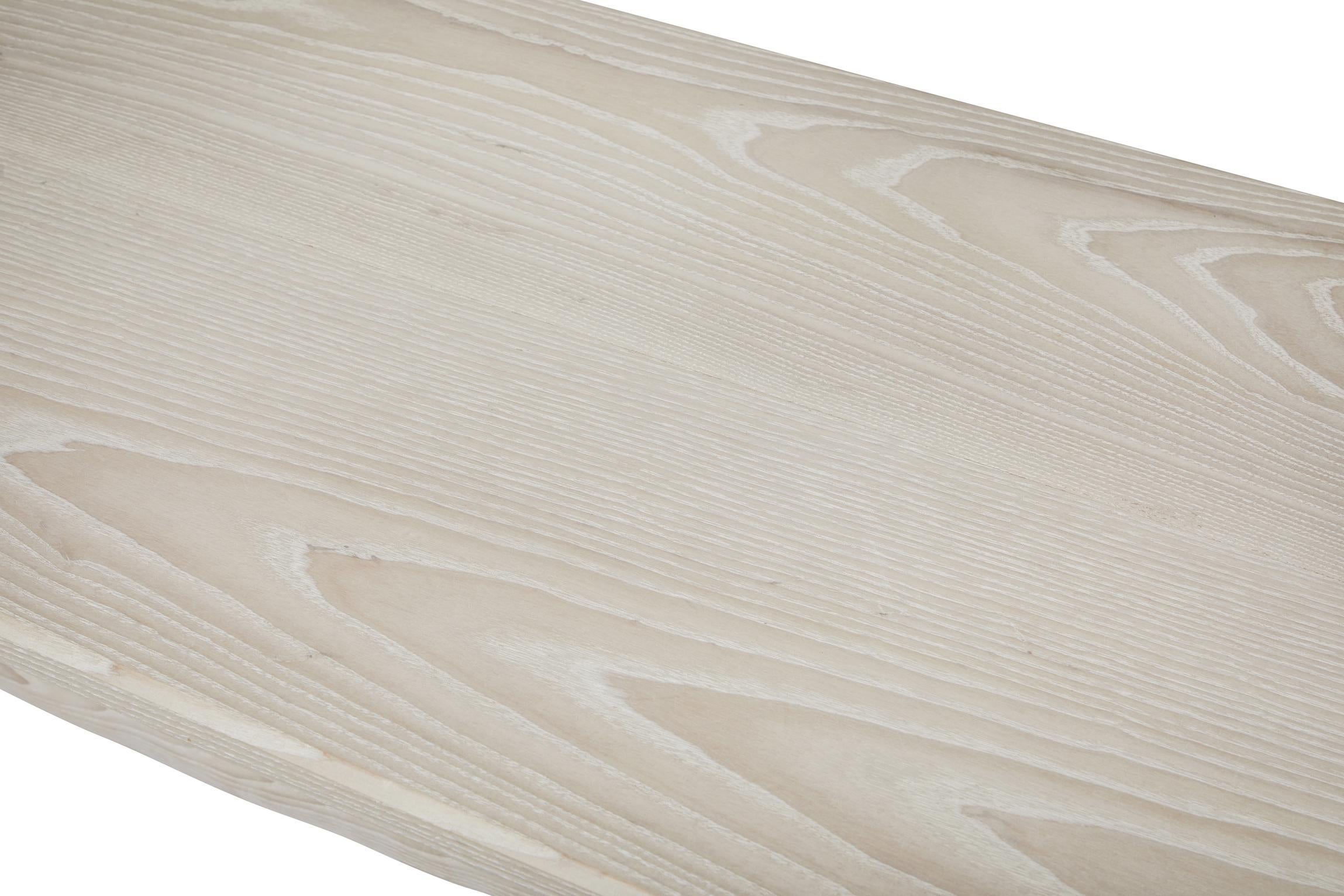 Organic Hand Carved White Washed Ash Entry Table by Casey McCafferty ...