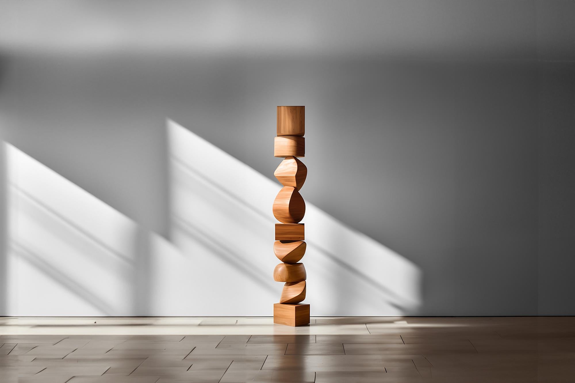 Organic Harmony: Modern Wood Totem Still Stand No77 by NONO, Escalona ...
