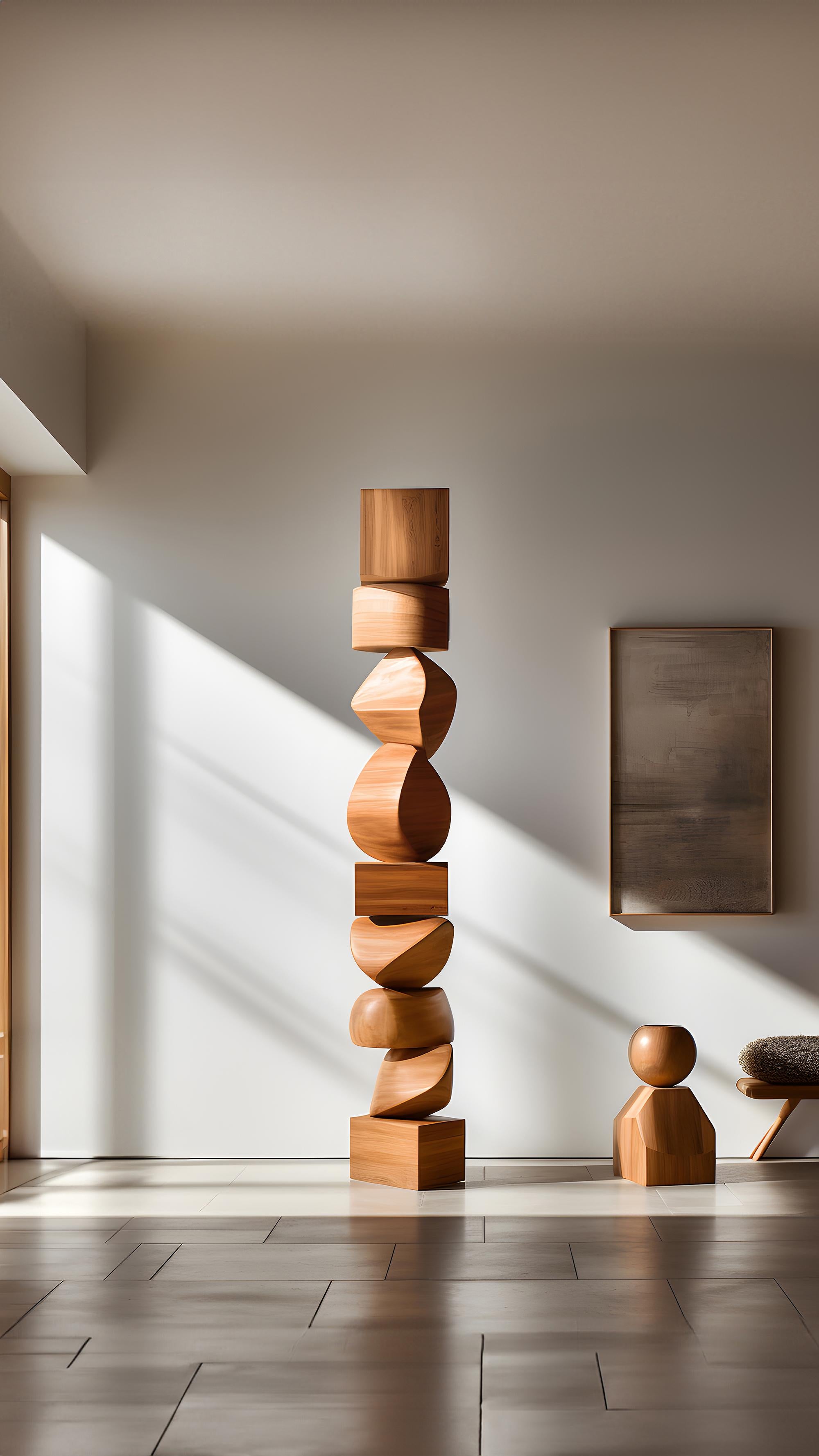 Organic Harmony: Modern Wood Totem Still Stand No77 by NONO, Escalona ...