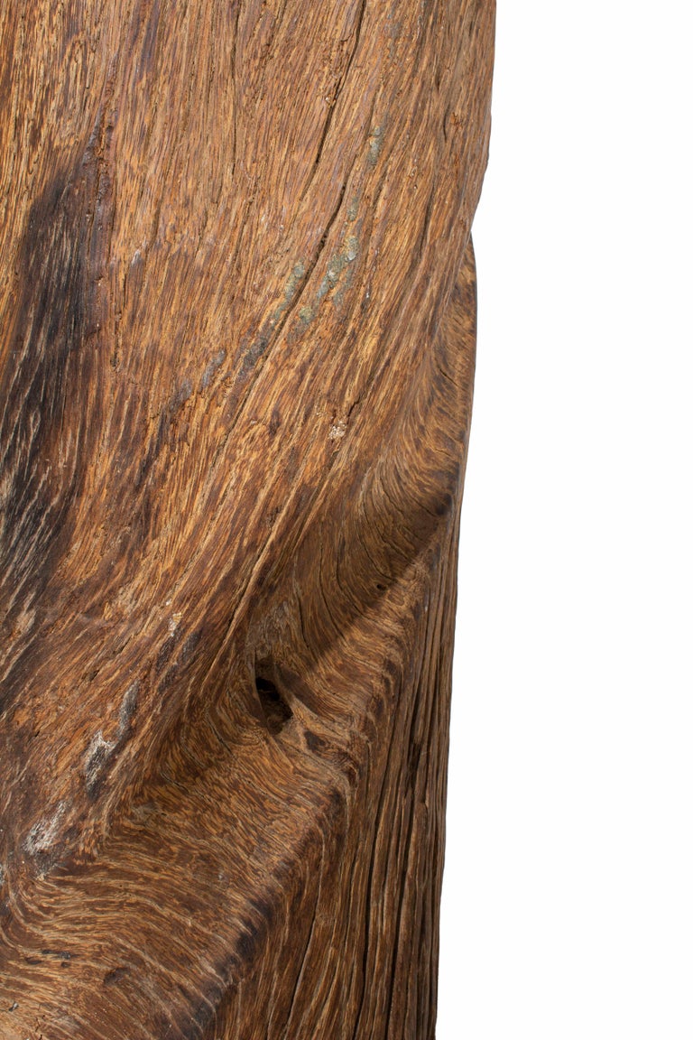 Organic Lychee Wood Stump Side Table For Sale at 1stDibs