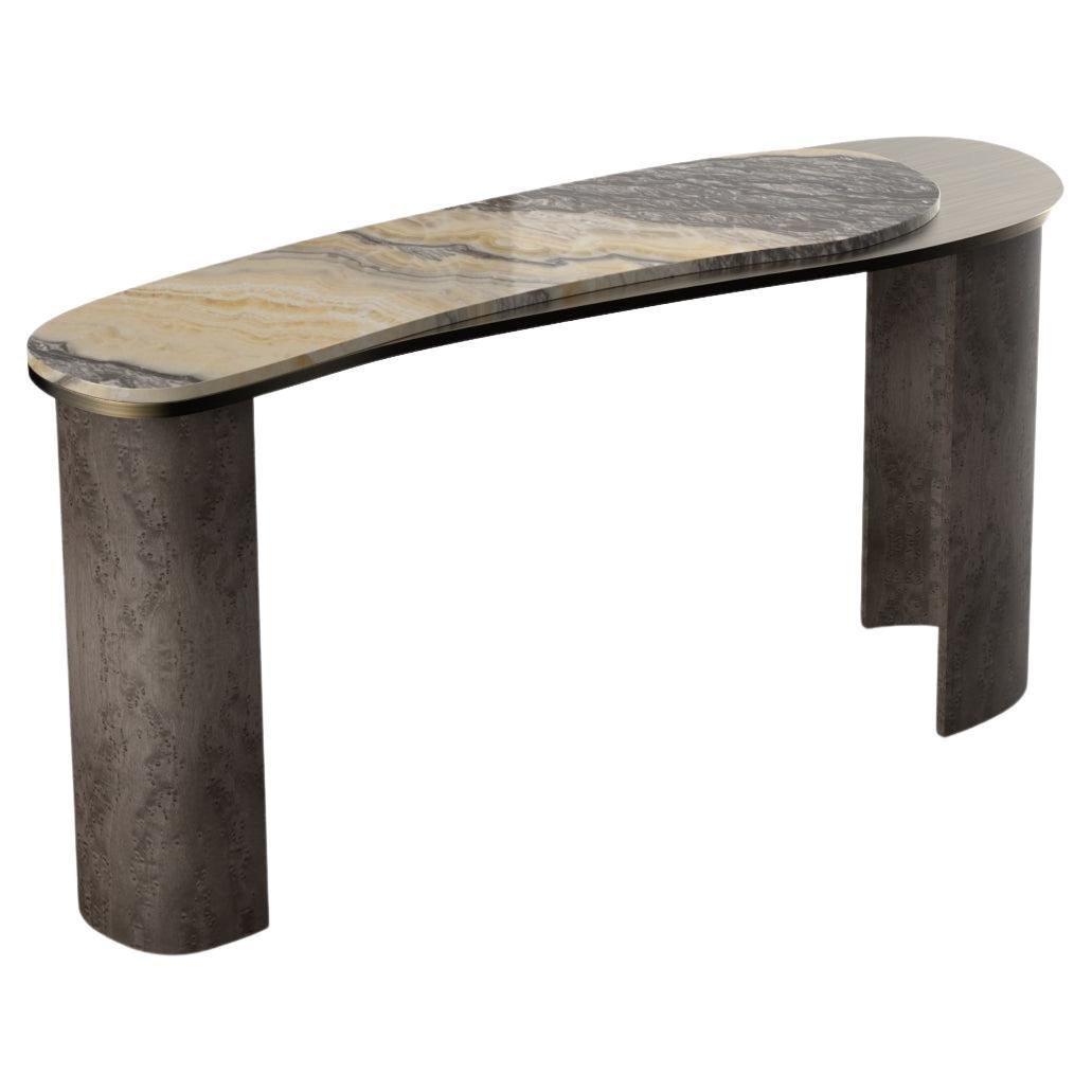 Organic Modern Armona Console Table, Nilo Onyx, Handmade Portugal by ...