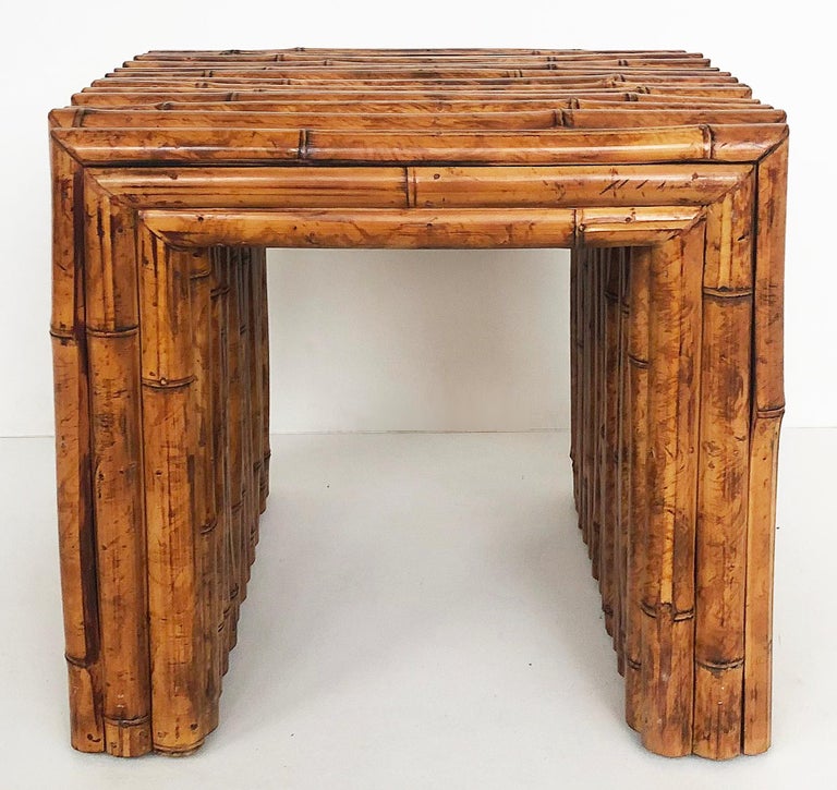 Organic Modern Bamboo Side Table or Bench, Late 20th Century For Sale ...