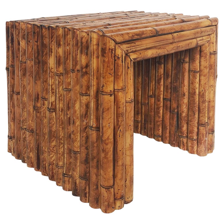 Organic Modern Bamboo Side Table or Bench, Late 20th Century For Sale ...