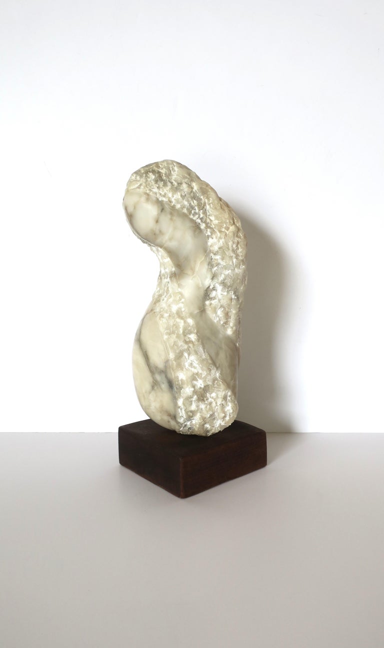 Organic Modern Biomorphic Alabaster Marble Sculpture For Sale at 1stDibs