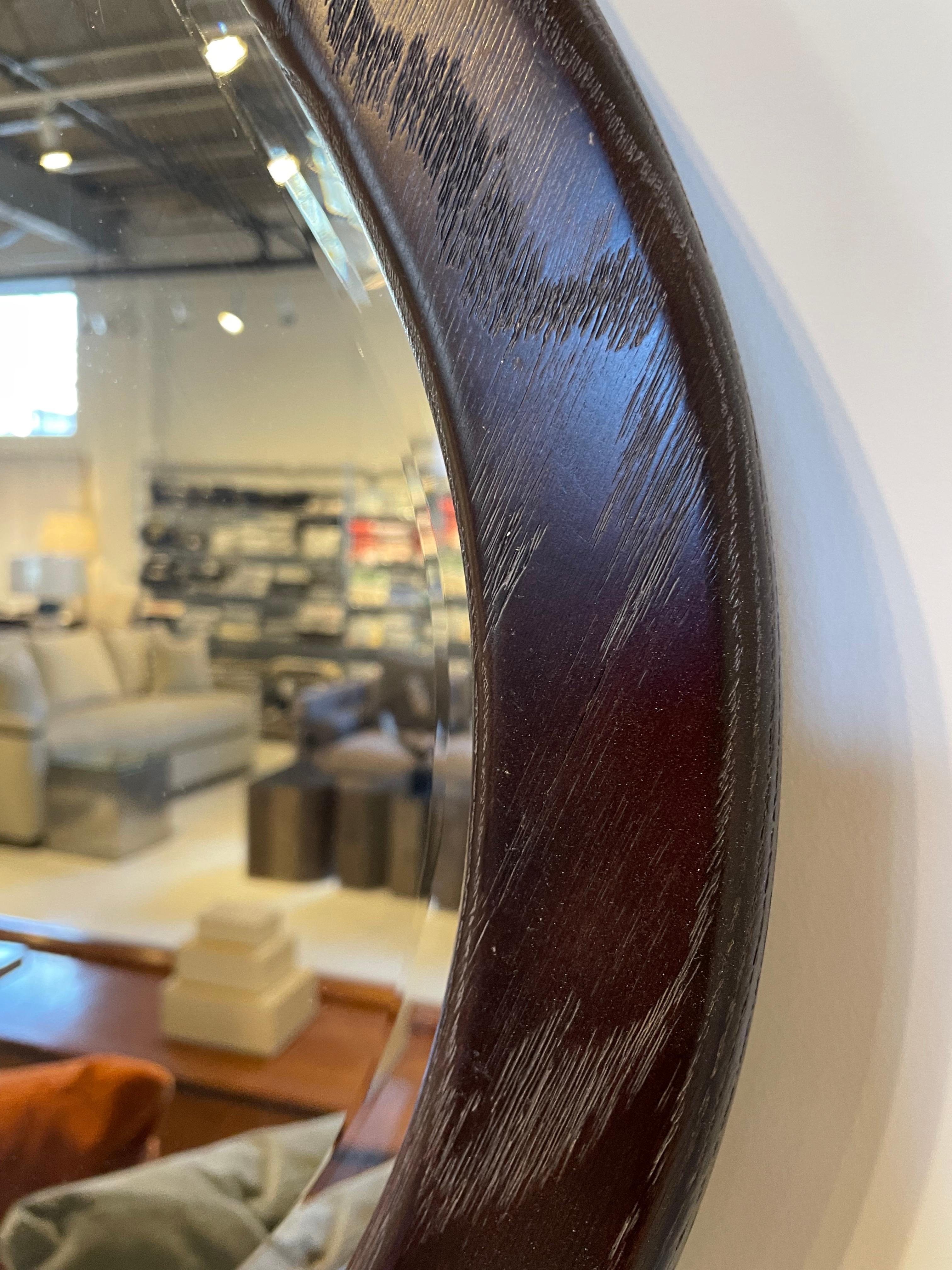 Organic Modern Free Form Mirrors with Burnished Brass Accents at 1stDibs