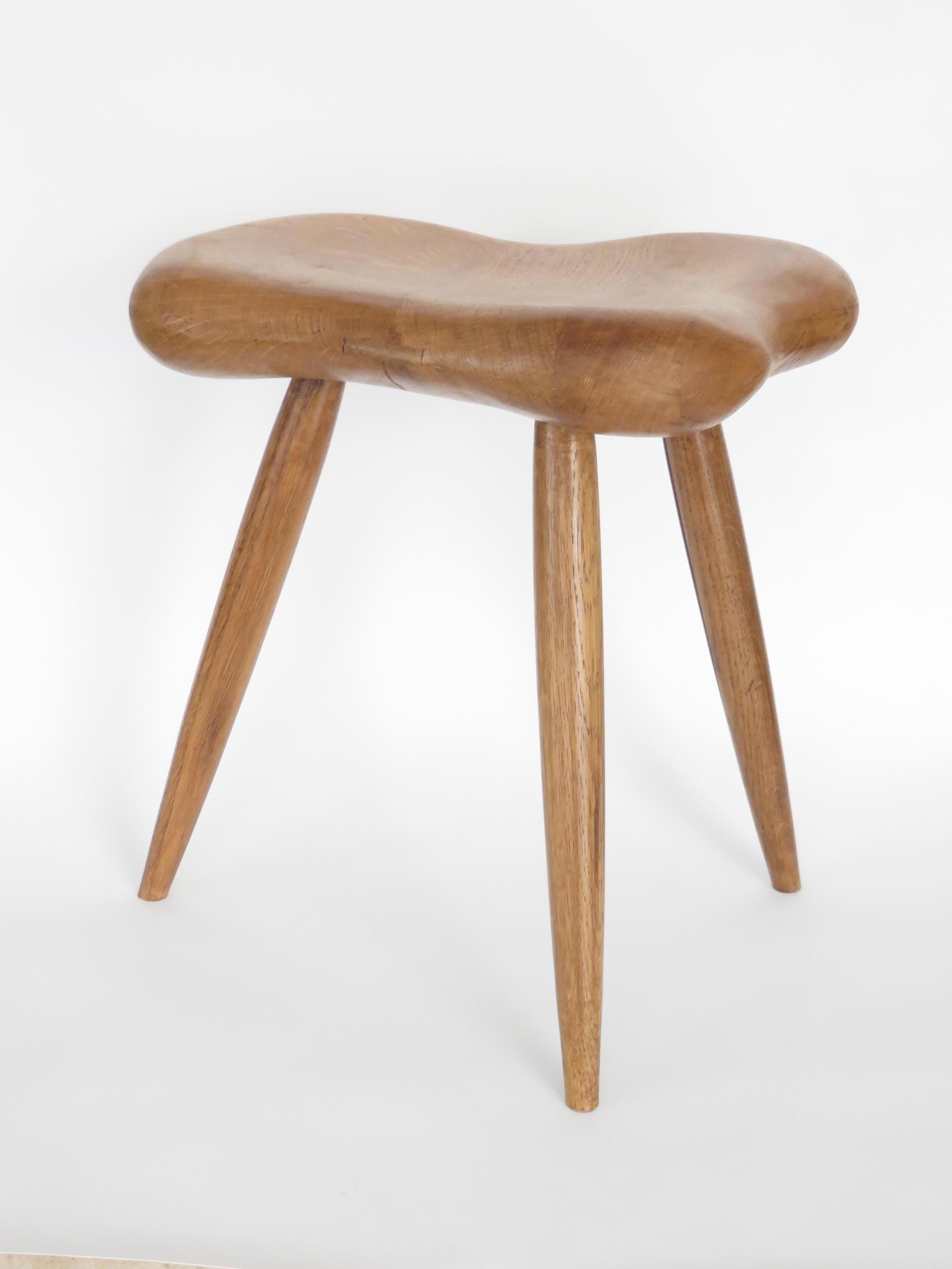 Organic Modern Freeform French Oak-Wood Stool at 1stDibs | modern wood ...