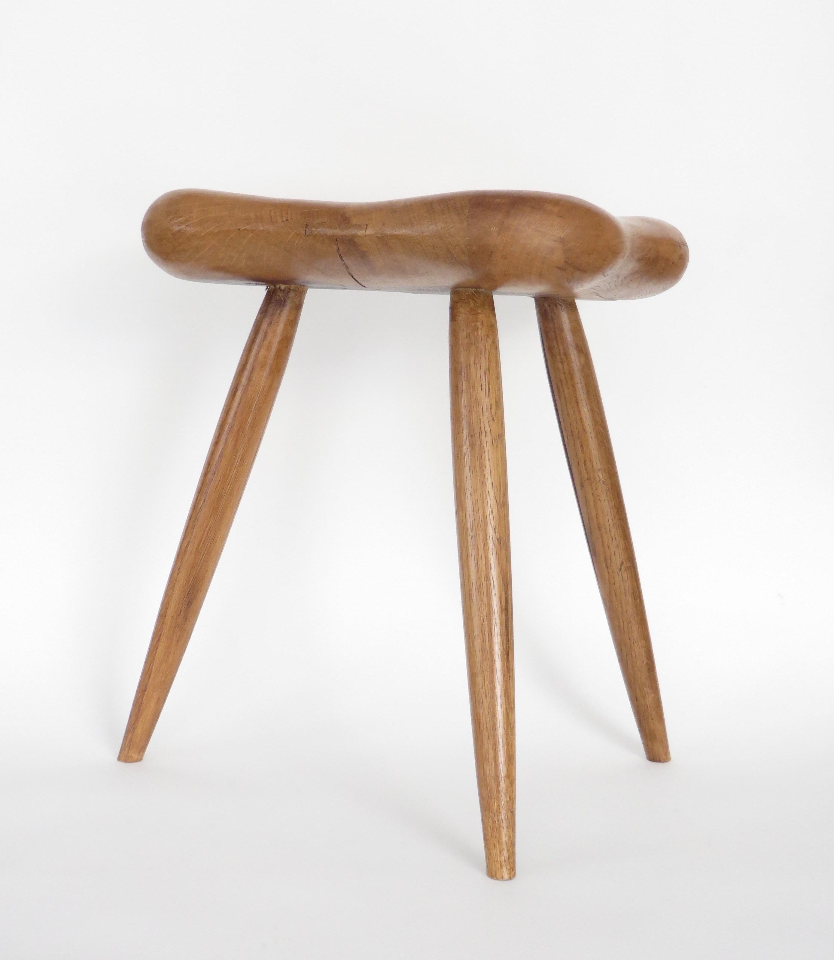 Organic Modern Freeform French Oak-Wood Stool at 1stDibs | modern wood ...