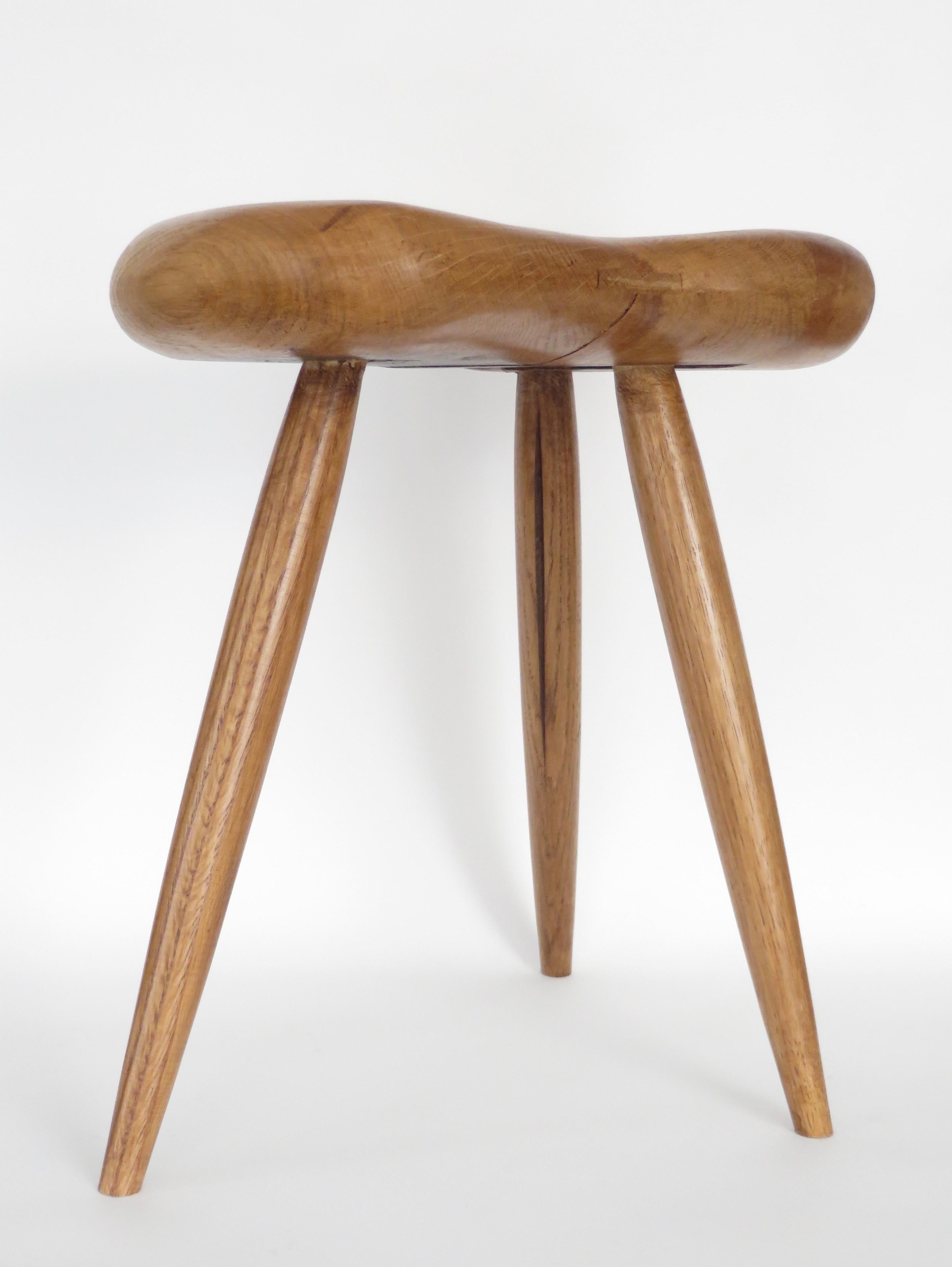 Organic Modern Freeform French Oak-Wood Stool at 1stDibs | modern wood ...