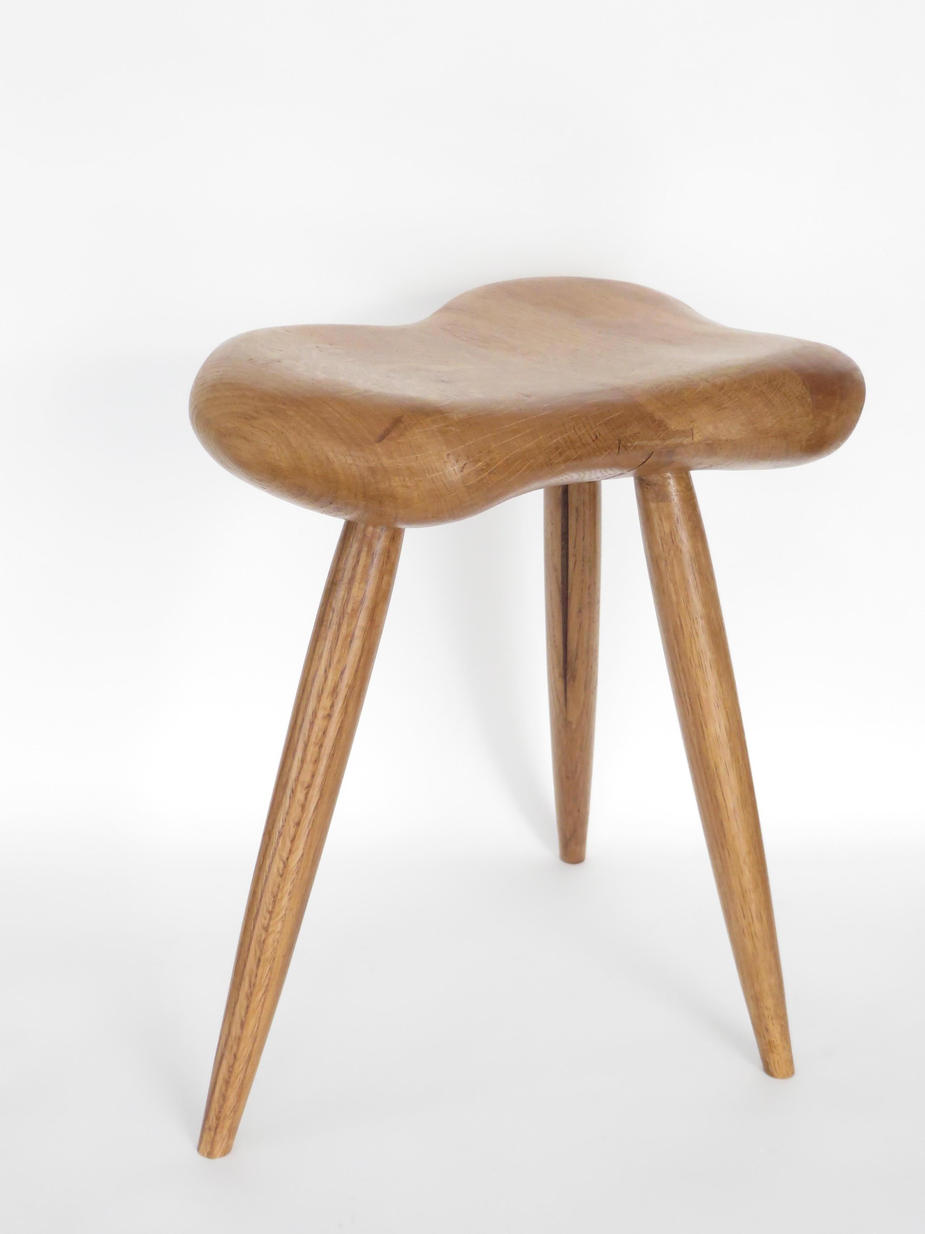 Organic Modern Freeform French Oak-Wood Stool at 1stDibs | modern wood ...