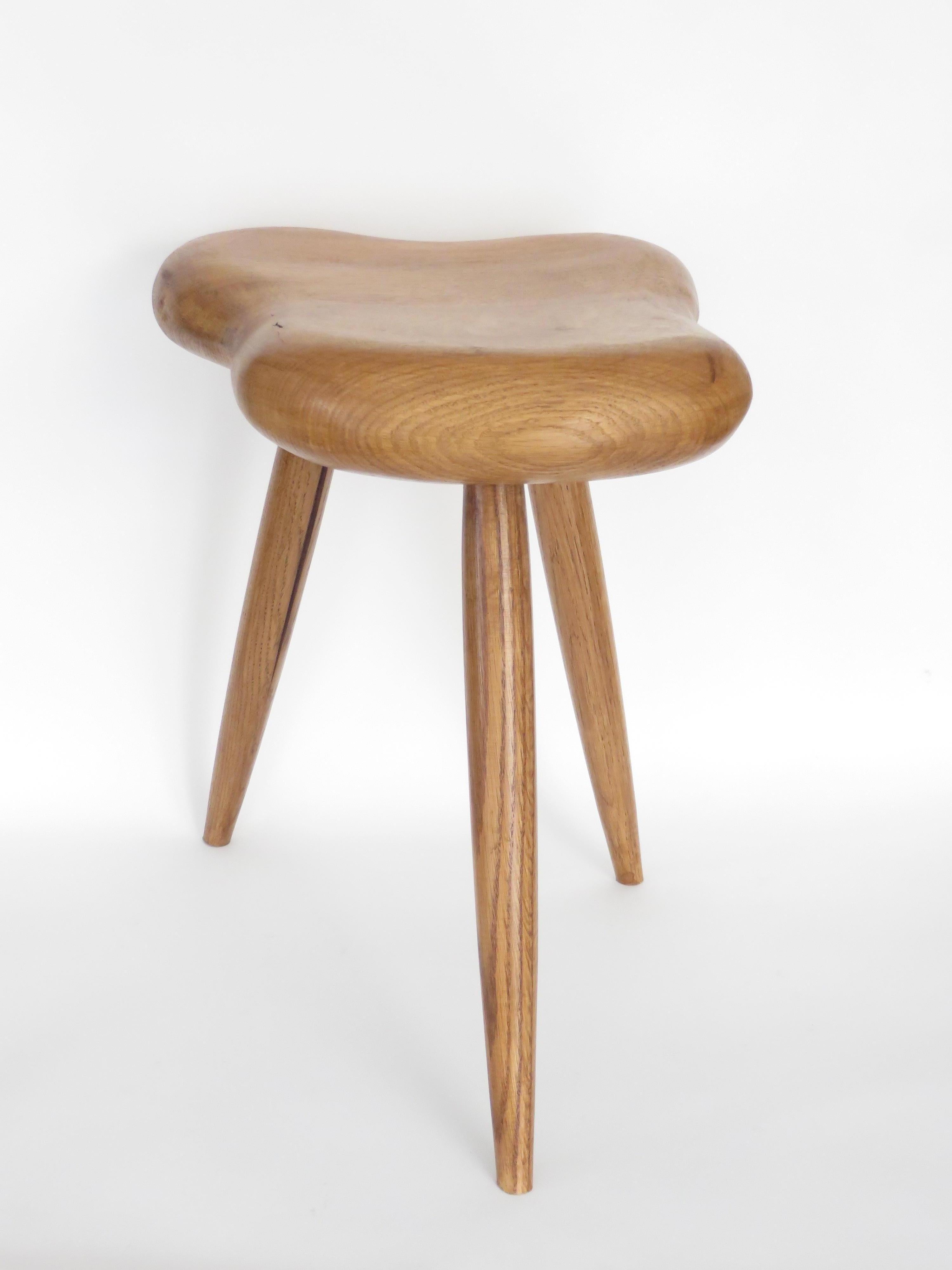 Organic Modern Freeform French Oak-Wood Stool at 1stDibs | modern wood ...