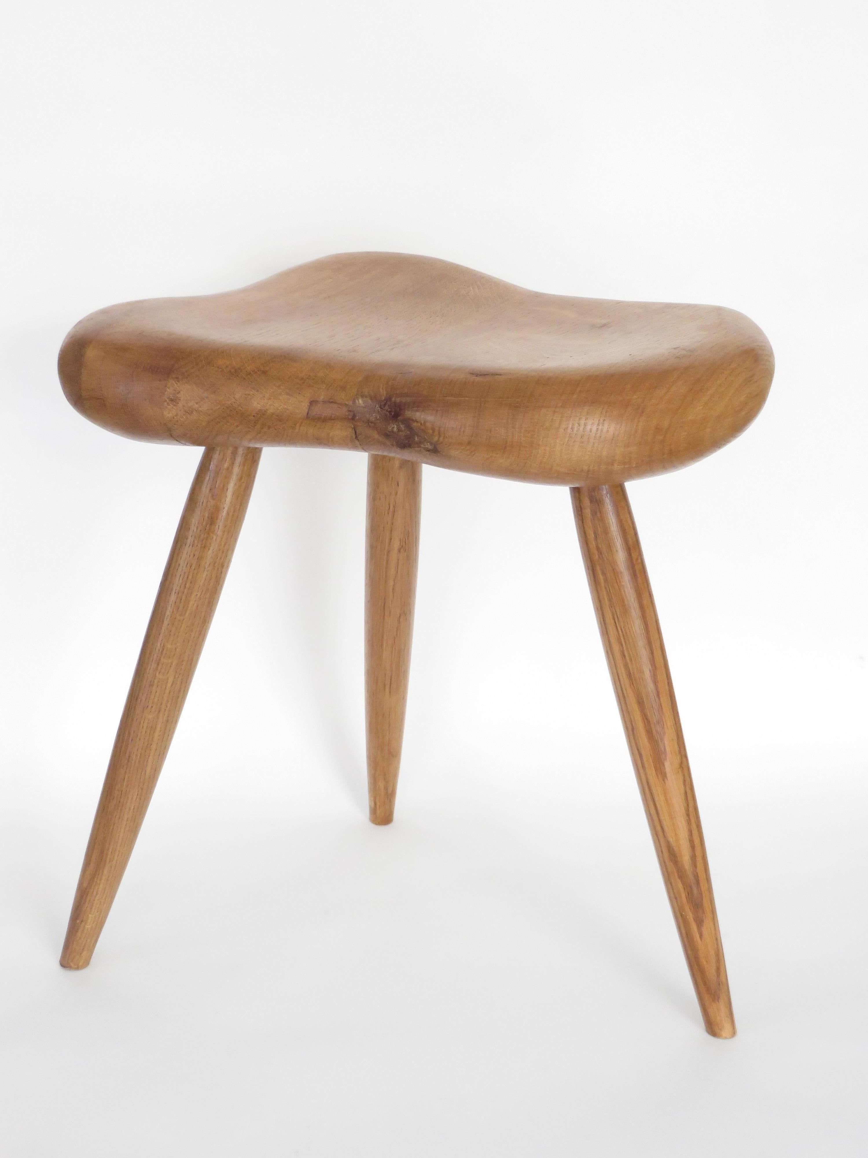 Organic Modern Freeform French Oak-Wood Stool at 1stDibs | modern wood ...