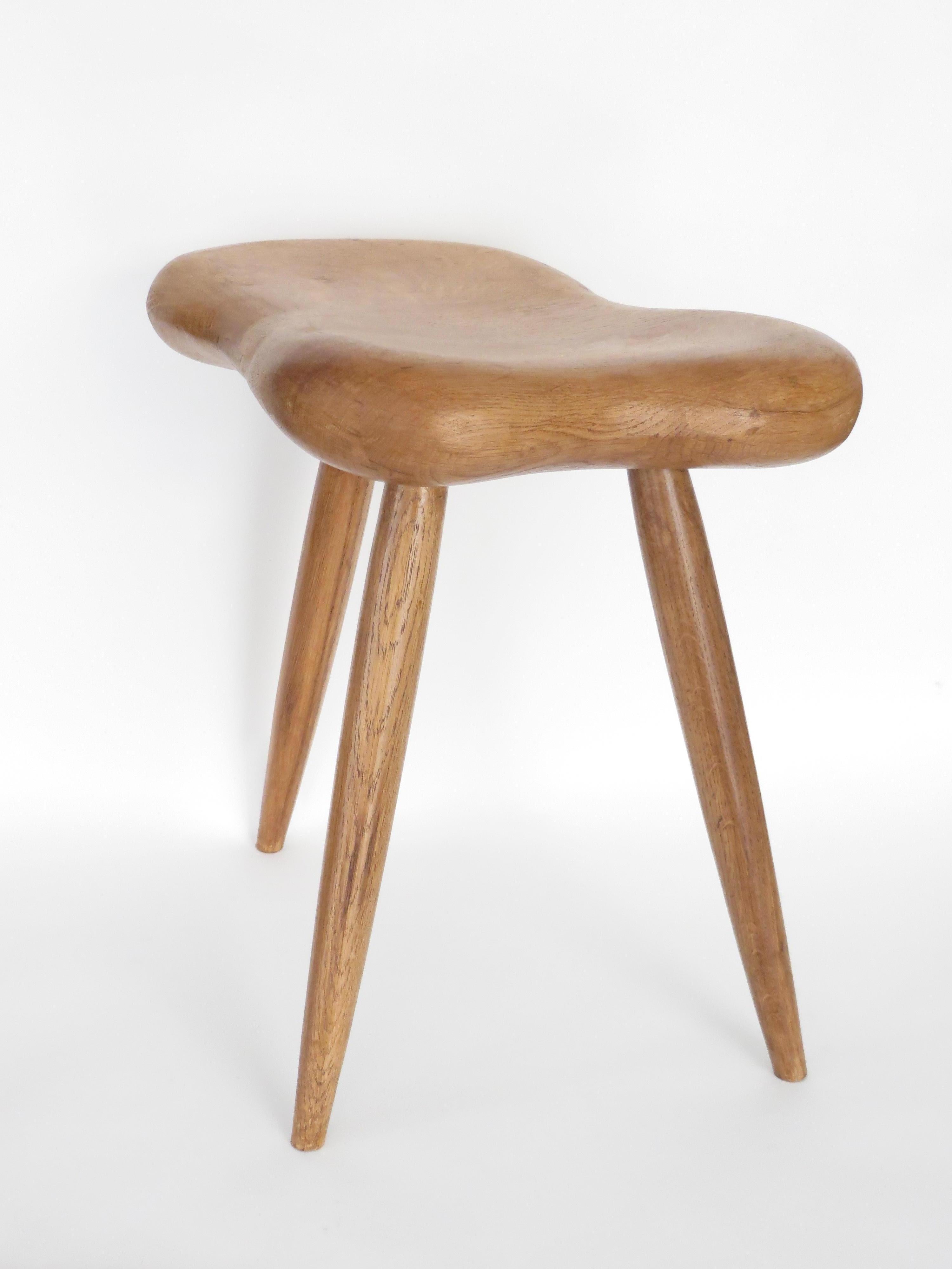 Organic Modern Freeform French Oak-Wood Stool at 1stDibs | modern wood ...
