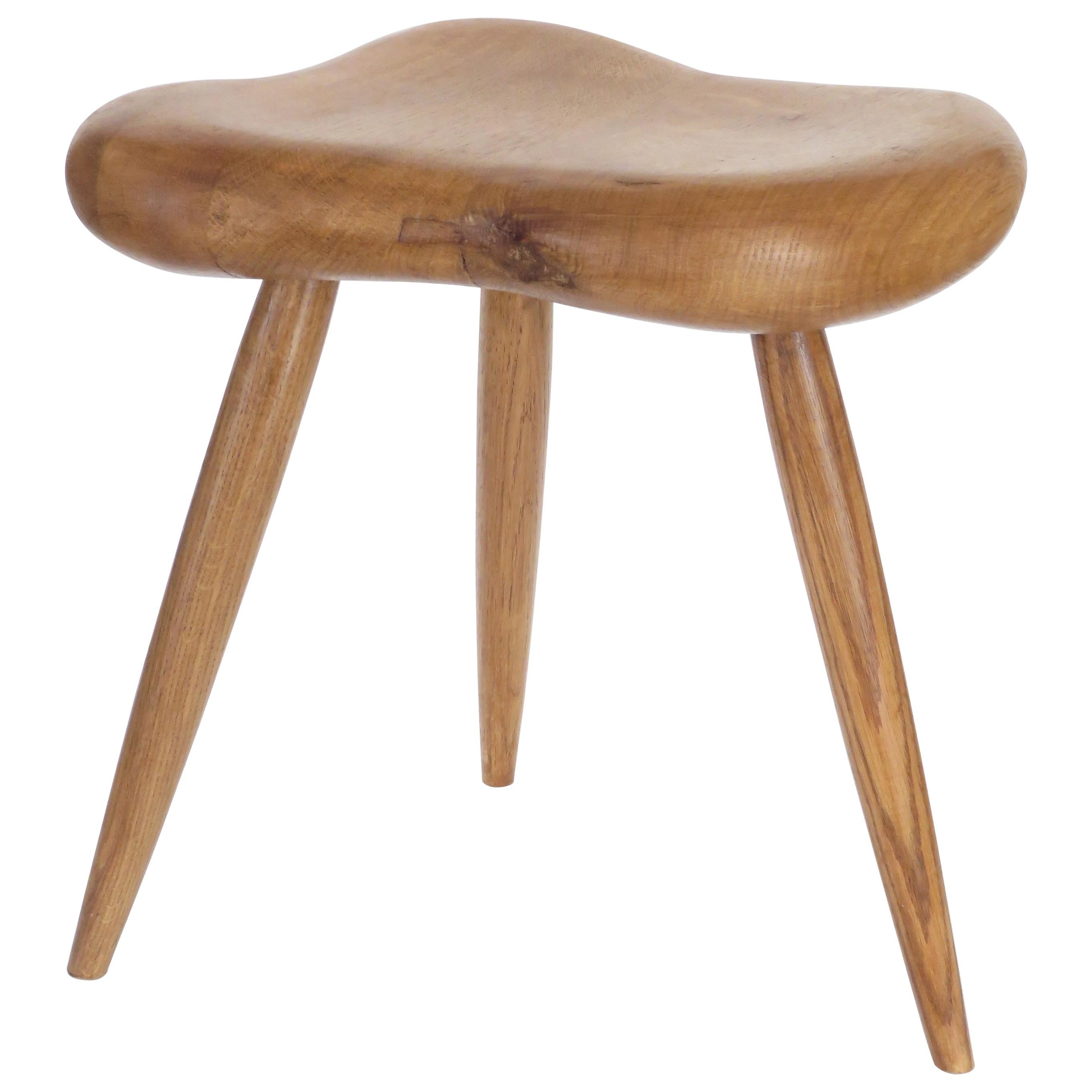 Organic Modern Freeform French Oak-Wood Stool at 1stDibs | modern wood ...