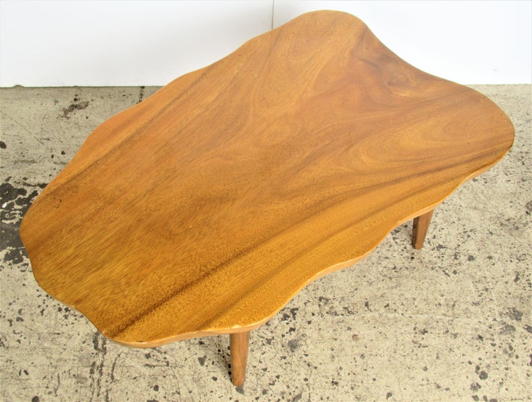 Organic Modern Hawaiian Monkey Pod Wood Table For Sale at 1stDibs