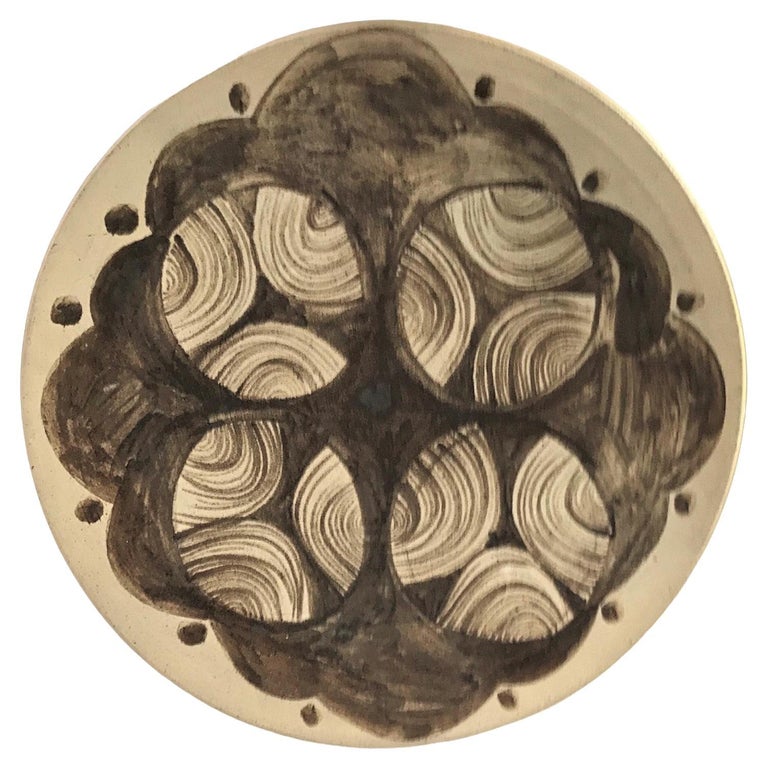 Organic Modern Lee McCarty Large Asian Inspired Pottery Charger ...