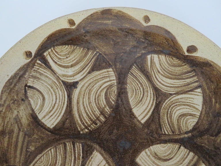 Organic Modern Lee McCarty Large Asian Inspired Pottery Charger ...
