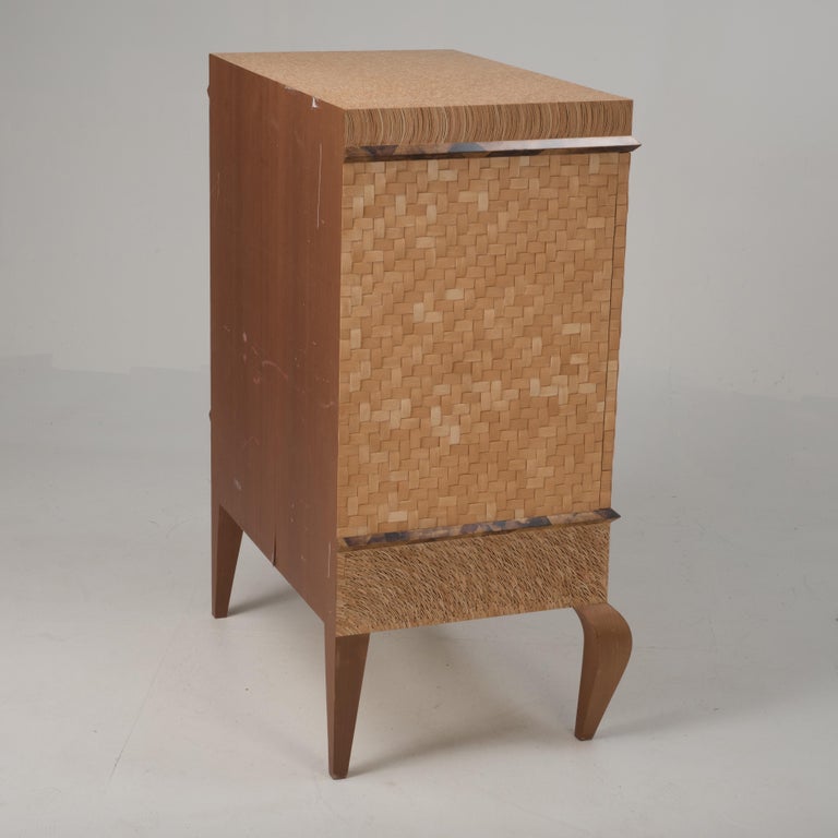 Organic Modern Meticulously Hammered Coconut Shell Cabinet For Sale at ...