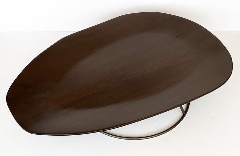 Organic Modern Pebble Shaped Walnut Coffee Table at 1stDibs | pebble ...