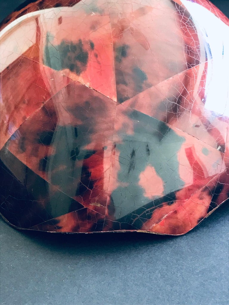 Organic Modern Pen-Shell Bowl with Mosaic Inlays by R&Y Augousti at 1stDibs