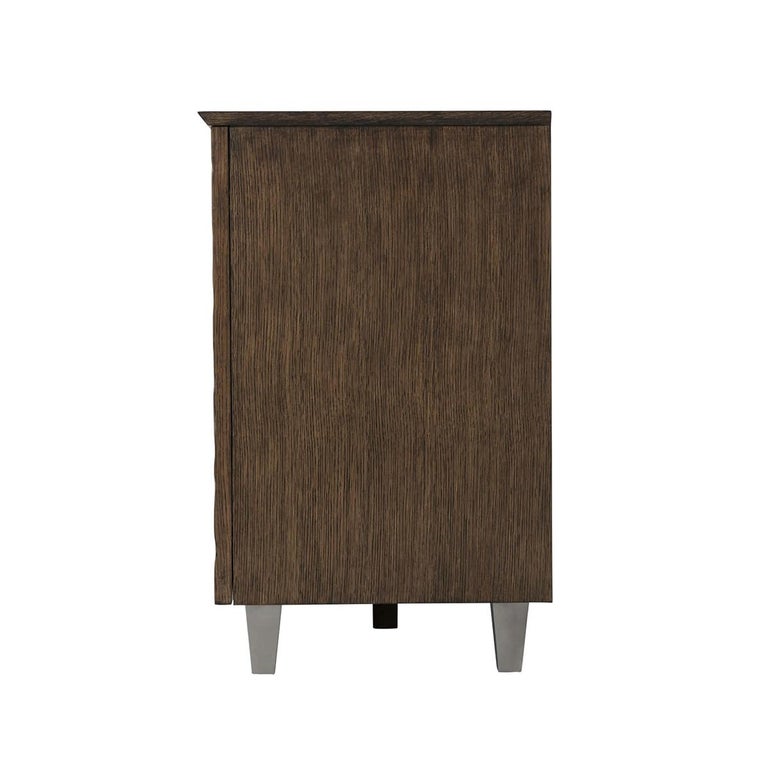 Organic Modern Ripple Oak Sideboard For Sale at 1stDibs