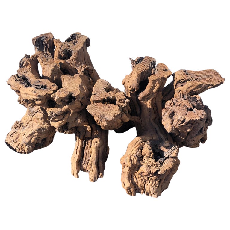 Organic Modern Sculptural Undulating Wood Coffee Table Base at 1stDibs