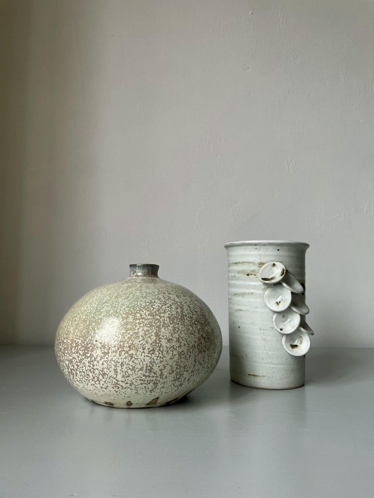 Organic Modern Spotted Glaze Ceramic Vase, 1970s For Sale at 1stDibs